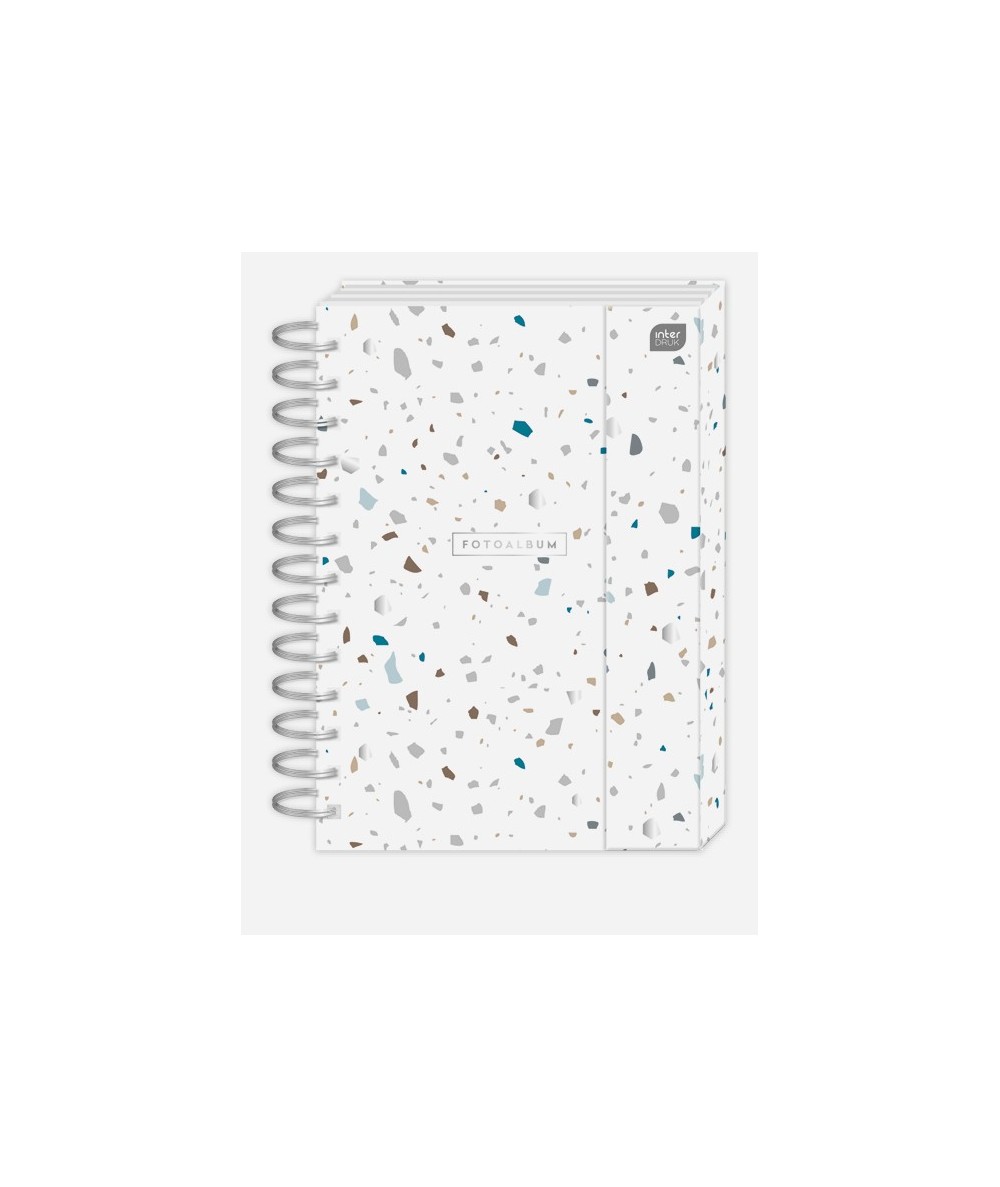 Album foto do wklejania zdjęć B5 Metallic Terrazzo 25 kart Interdruk