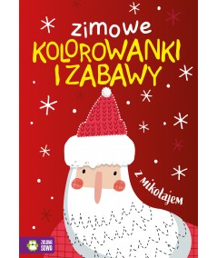 Zimowe zabawy i kolorowanki z MIKOŁAJEM Zielona Sowa z naklejkami