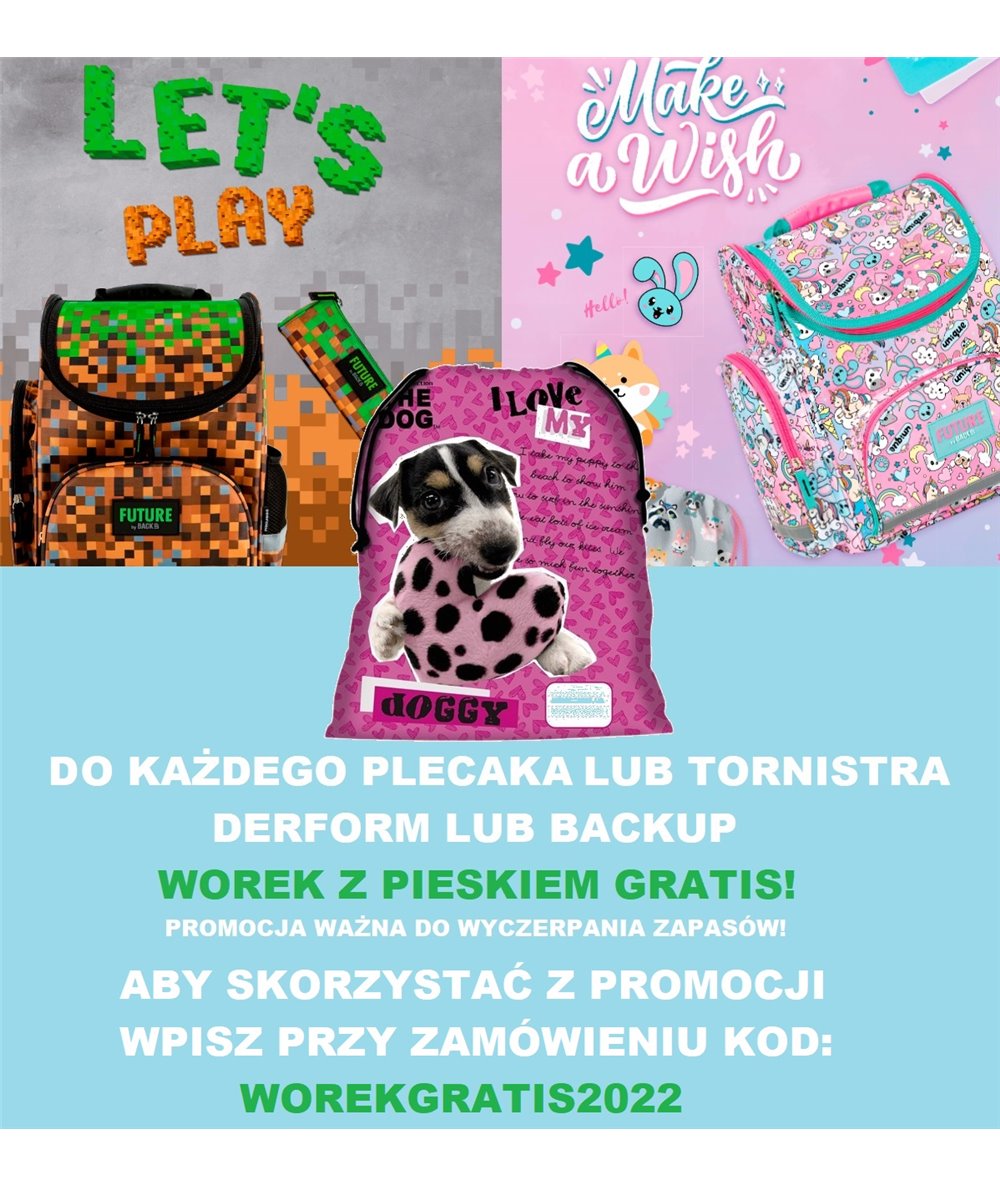 Plecak szkolny z koniem KONIE MAGIC BackUP trzykomorowy 26L O14