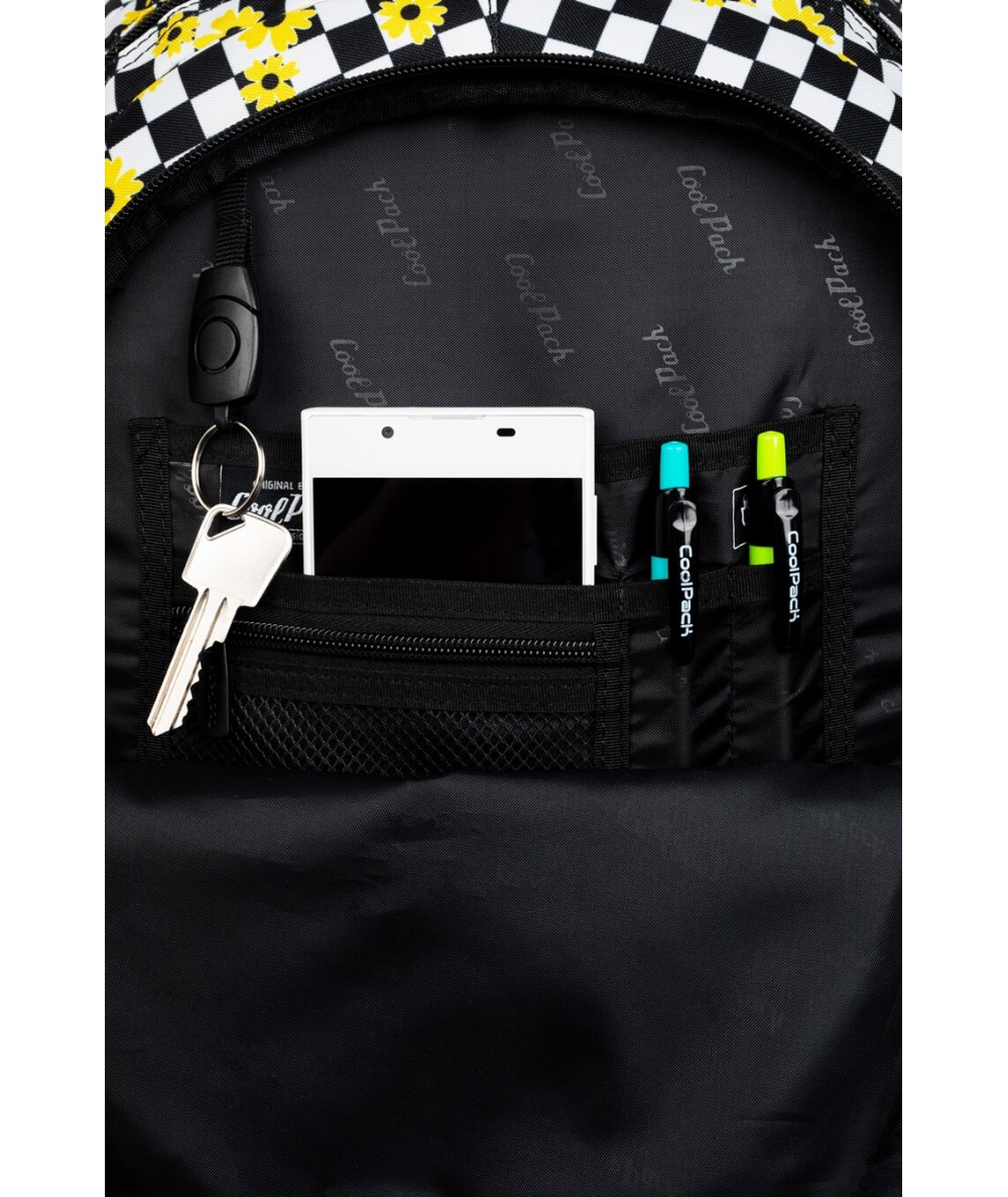 Plecak młodzieżowy CoolPack szachownica w kwiaty Drafter Chess Flow