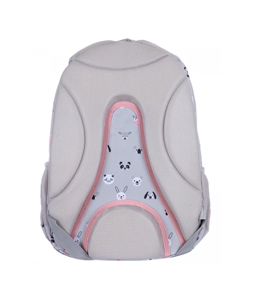 Plecak z kotkiem szkoly do 1 klasy ASTRA KITTY THE CUTE szary pluszowy