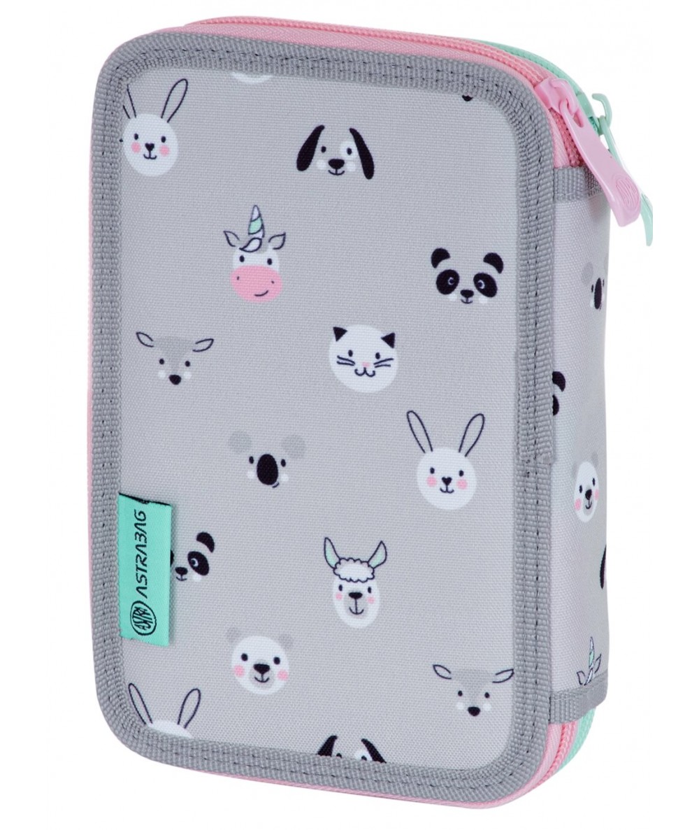 Piórnik podwójny Astra Kitty The Cute pluszowy kotek bez wyposażenia