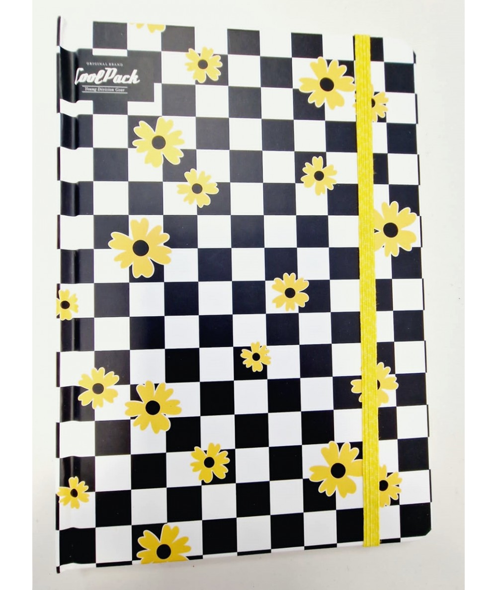 Brulion notes z gumką A5 CoolPack Chess Flow 80k. w linie na studia