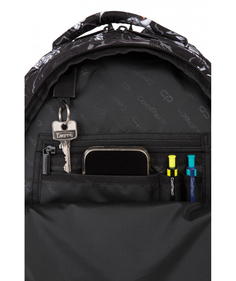 Czarny PLECAK wczesnoszkolny klasa 1-3 Jerry Astronaut CoolPack kosmos