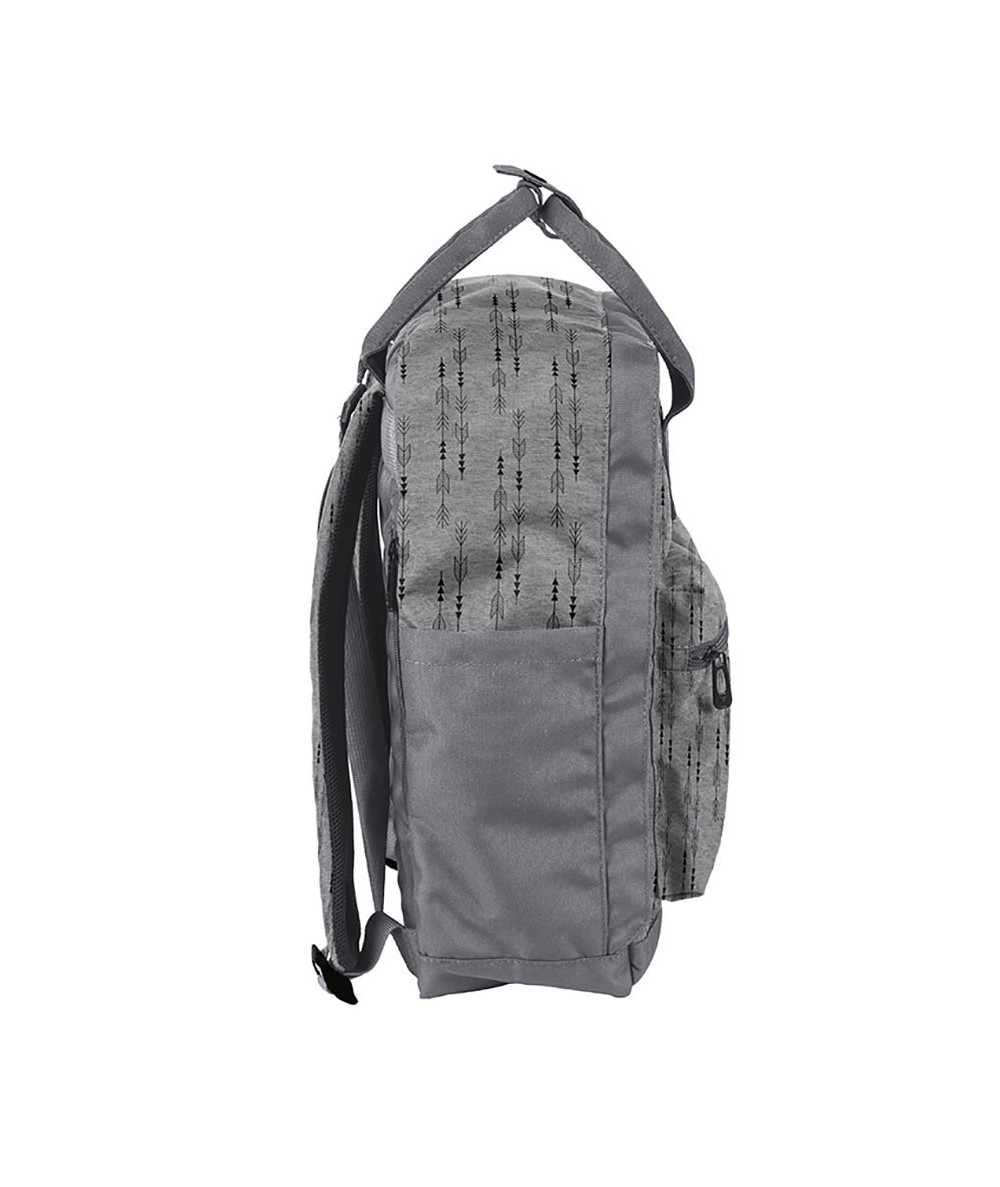 Plecak młodzieżowy / miejski Paso szary w czarne strzałki