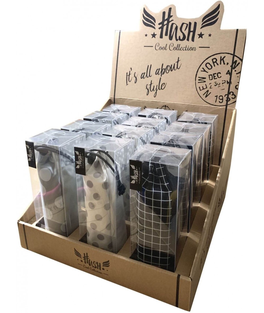 Piórnik tuba worek biały w szare kropki dla dziewczyny Hash HS-96